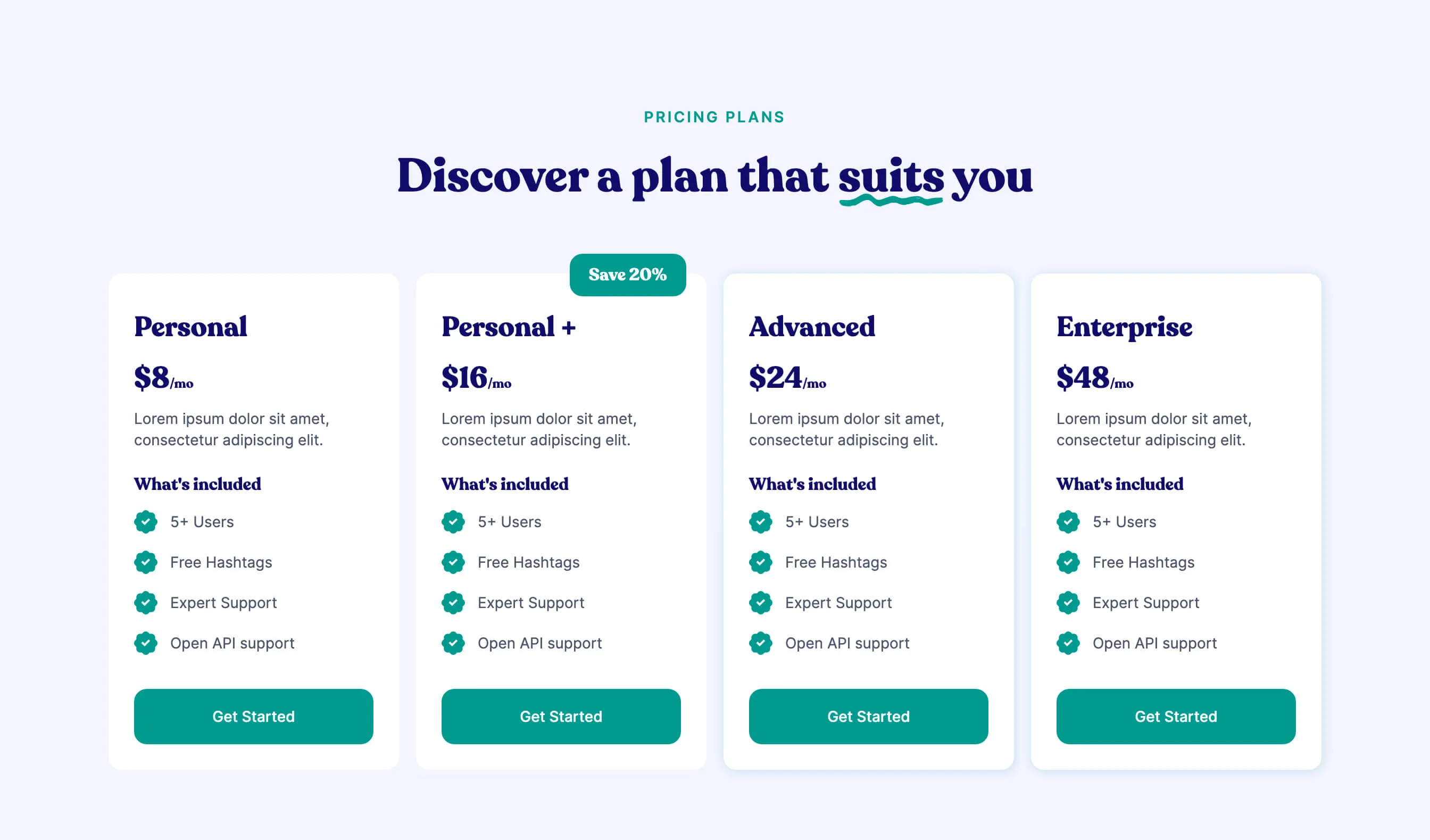 Green Pricing Table | Free Webflow Component